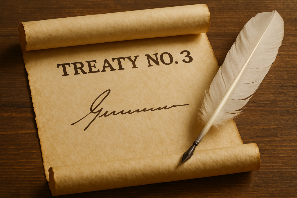 Signing of Treaty No.3 – Anishinaabeg of Kabapikotawangag Resource Council